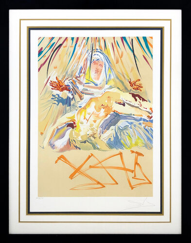 La Pieta Nera (Black Madonna), hand signed lithograph by Salvador Dalí ...