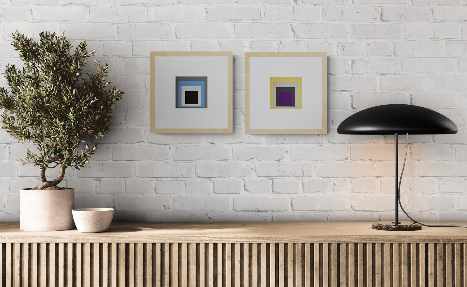 Homage au Carré (Homage to the Square) by Josef Albers (1956) : Print ...