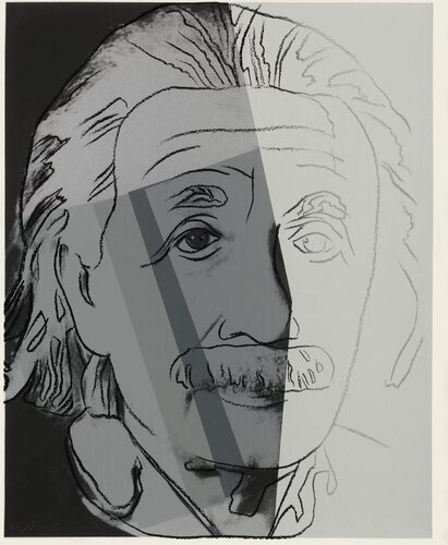 Albert Einstein, by Andy Warhol (1980) : Print Screen Printing - Singulart