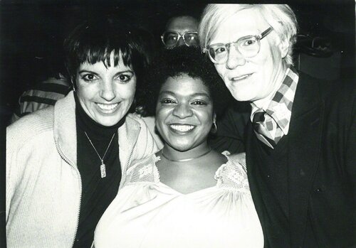 Photograph of Andy Warhol with Liza Minnelli and Nell Carter by Andy ...
