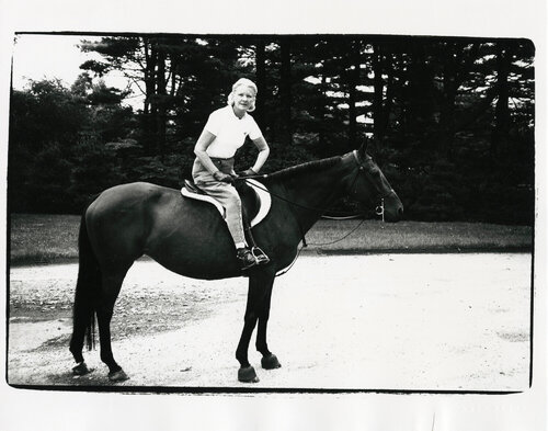 C. Z. Guest Riding Horse by Andy Warhol (1982) : Photography Hybrid ...