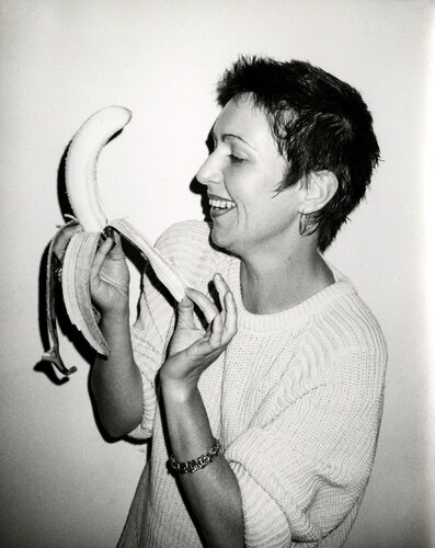 Pat Hackett Peeling a Banana by Andy Warhol (1986) : Photography Hybrid ...
