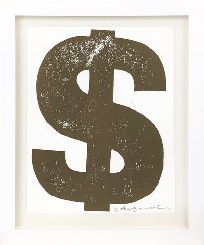 DOLLAR SIGN(1) FS II.277 by Andy Warhol (1982) : Print Screen Printing ...