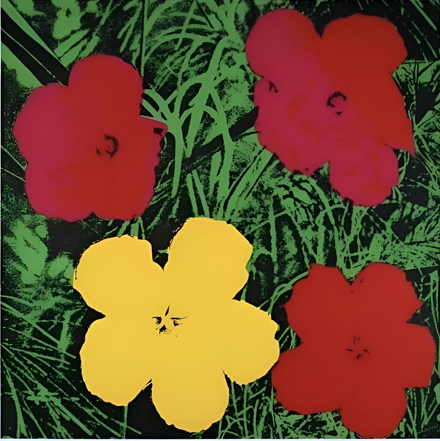 Flowers (red) by Andy Warhol (1964) : Print Lithography - Singulart