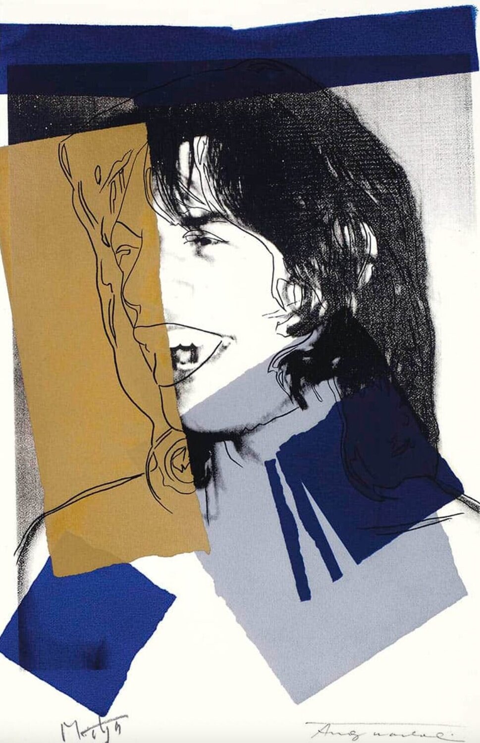 Mick Jagger FS II.142 by Andy Warhol (1975) : Print Screen Printing ...