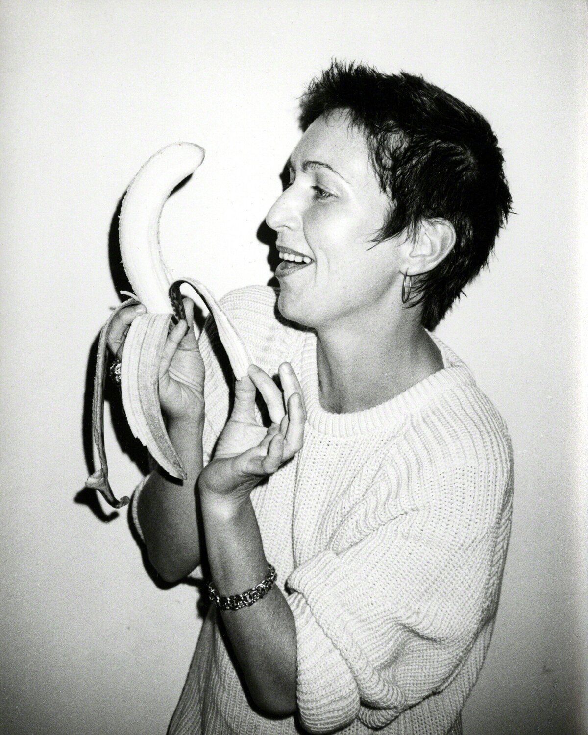 Pat Hackett with a Banana by Andy Warhol (1986) : Photography Hybrid ...