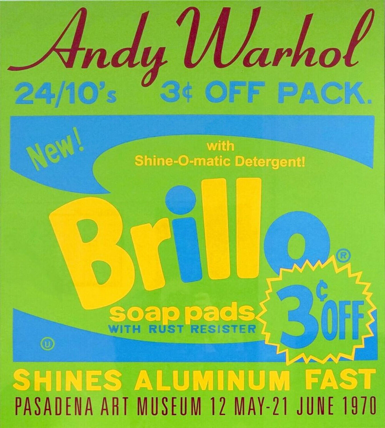 Andy Warhol Brillo Soap Pads - 1970 Pasadena Art Museum by Andy Warhol ...