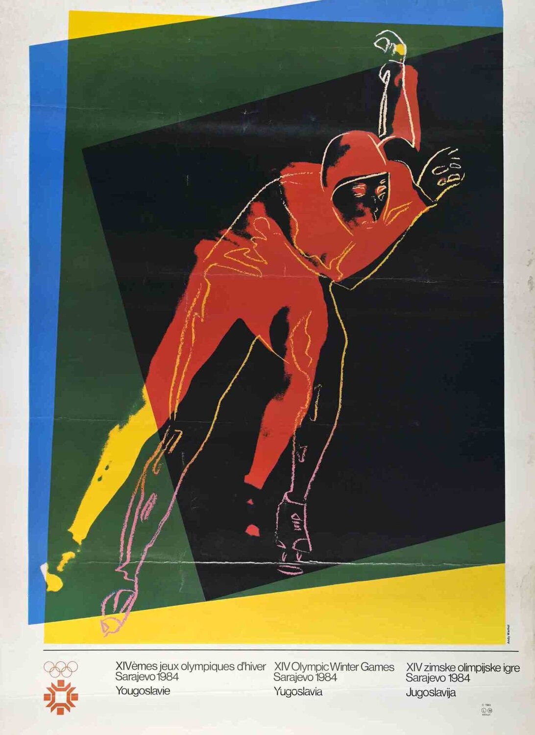 Speed Skater by Andy Warhol (1983) : Print Lithography - Singulart