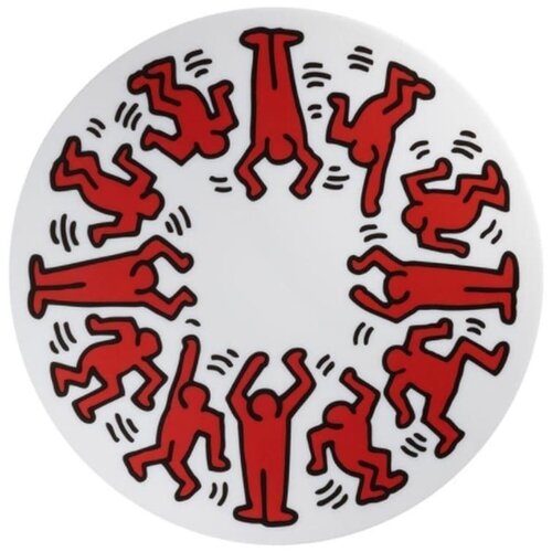 Keith Haring "Red on White" plate by Keith Haring (2021) : Other Media ...