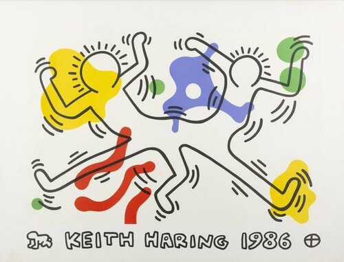 Keith Haring Dancers, 1986 by Keith Haring (1986) : Print Lithography ...