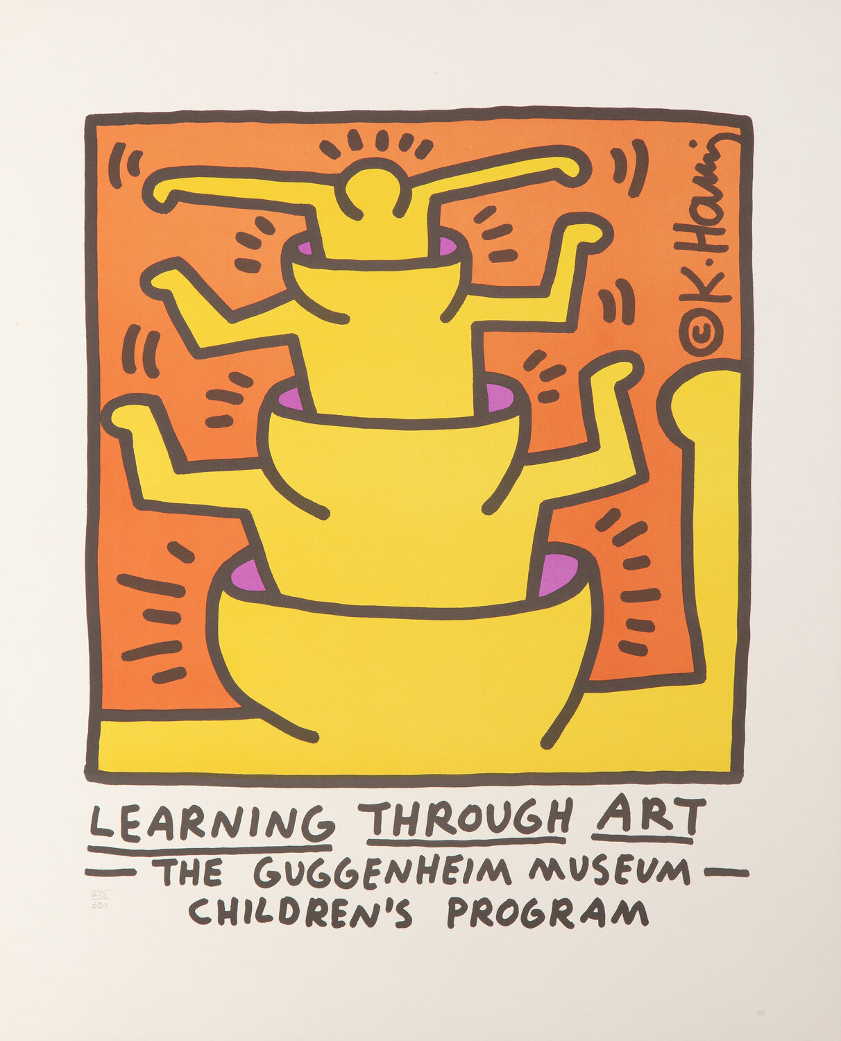 Learning Through Art by Keith Haring (1990) : Print Lithography - Singulart