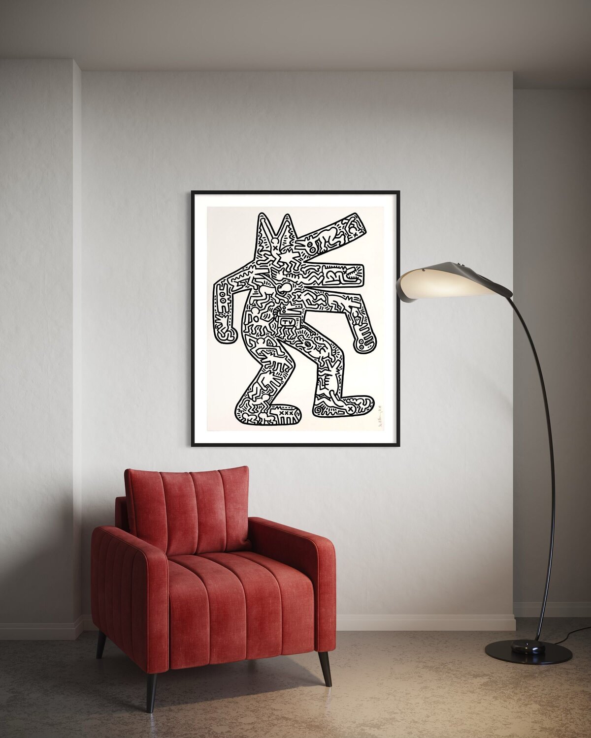 Dog by Keith Haring (1985) : Print Lithography - Singulart