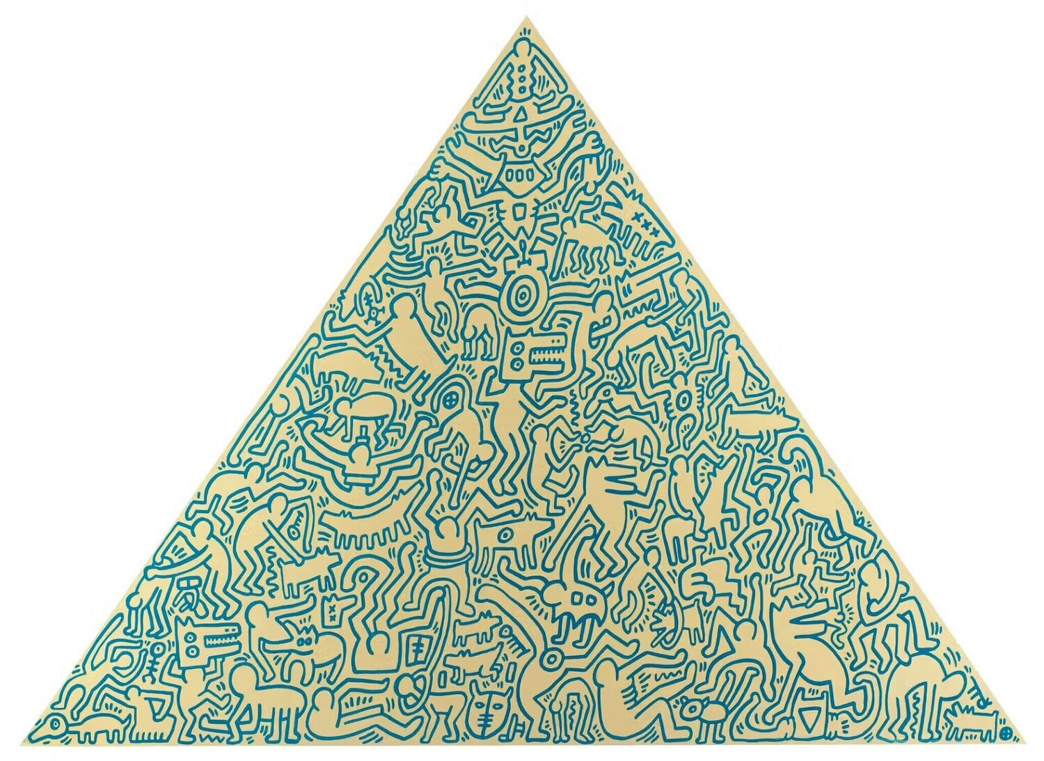 Pyramid de Keith Haring (1989): Impresión Otros materiales - Singulart