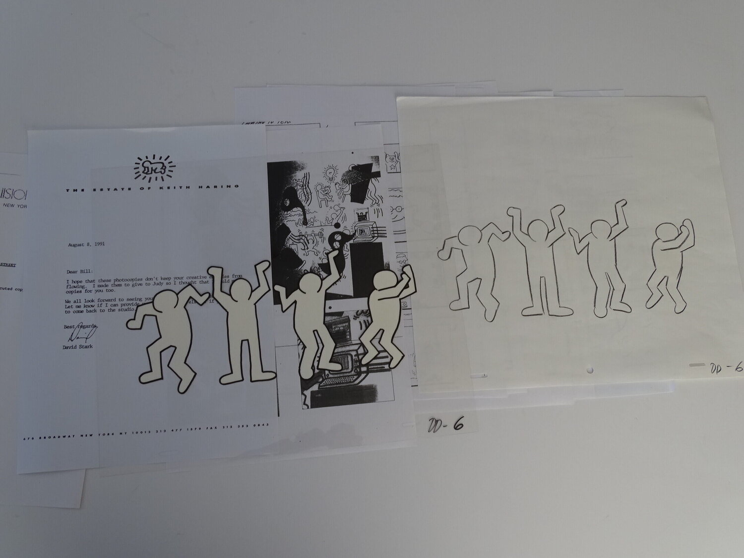 Drawing animation, unique de Keith Haring (1990): Obra en papel Objetos ...