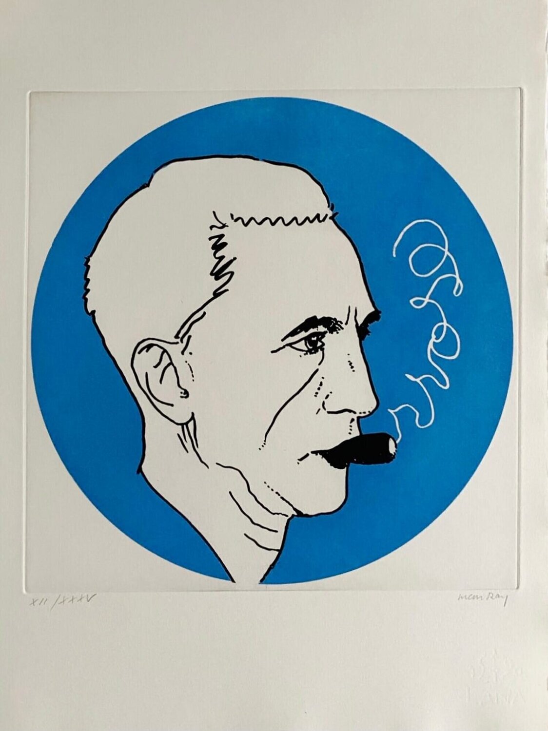 Portrait of Marcel Duchamp by Man Ray (1971) : Print Engraving - Singulart
