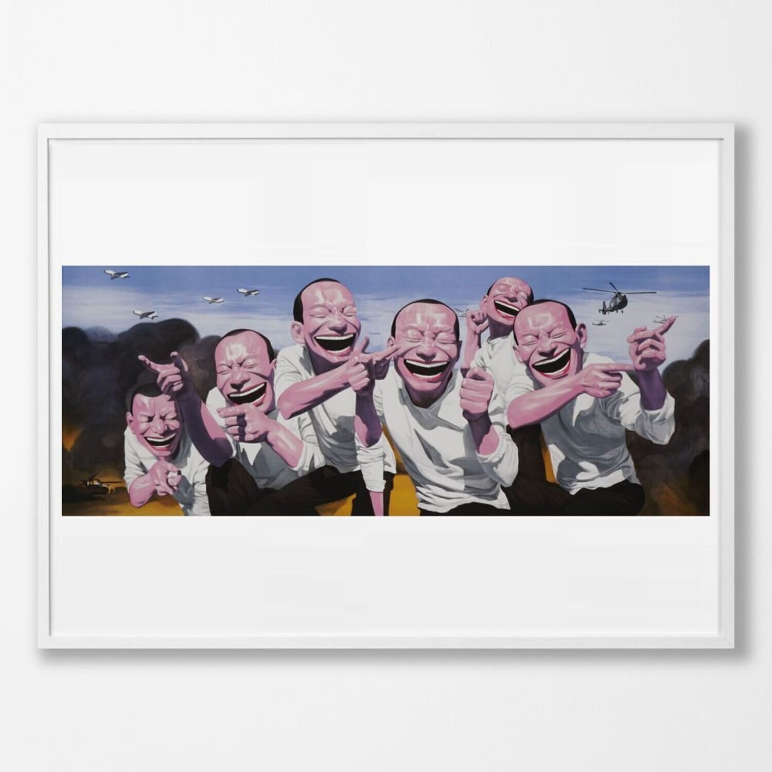 Fighting de Yue Minjun (2009) : Édition Lithographie - Singulart