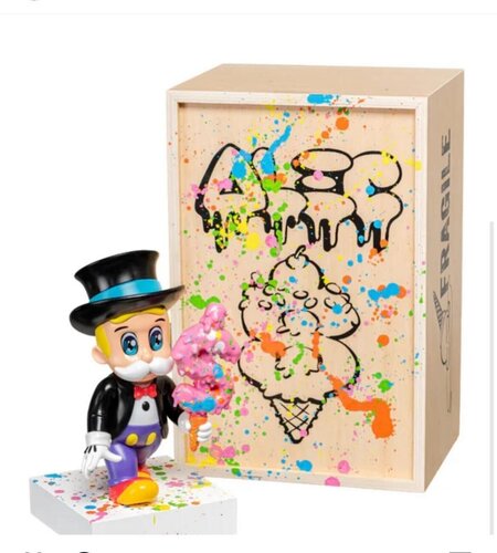ICE CREAM RICHIE (Hand-Finished) by Alec Monopoly (2024) : Sculpture ...