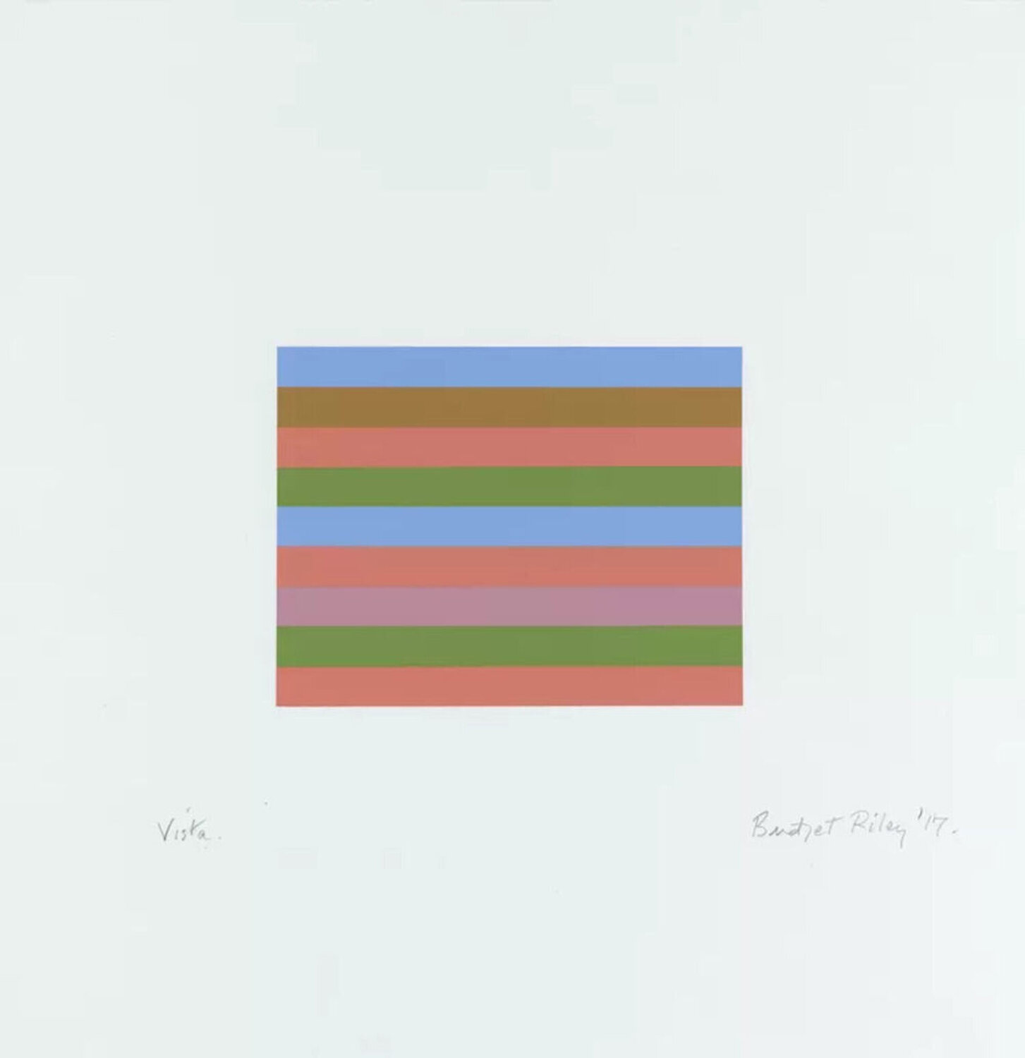 Vista by Bridget Riley (2017) : Print Screen Printing - Singulart