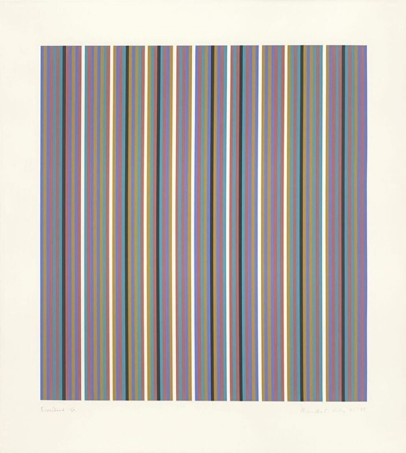 Brouillard by Bridget Riley (N.D) : Print Screen Printing - Singulart