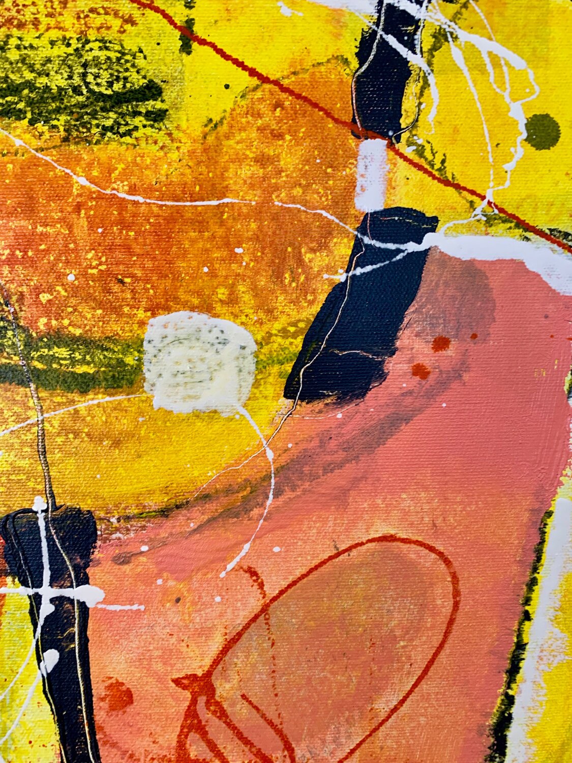 DAYS IN DELOS #3 von Michèle Prévost (2022): Malerei Acryl, Emaille auf ...