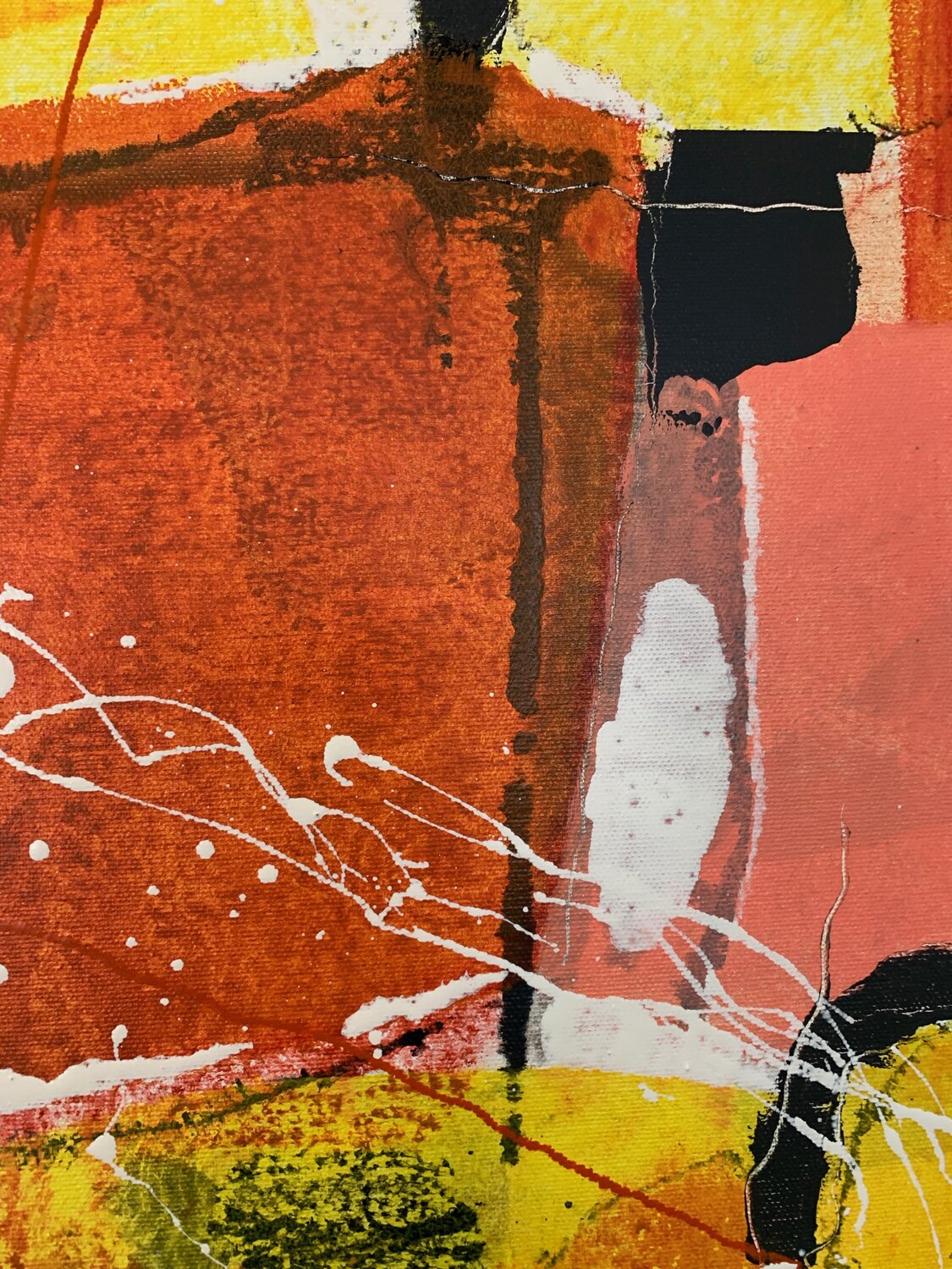 DAYS IN DELOS #3 von Michèle Prévost (2022): Malerei Acryl, Emaille auf ...