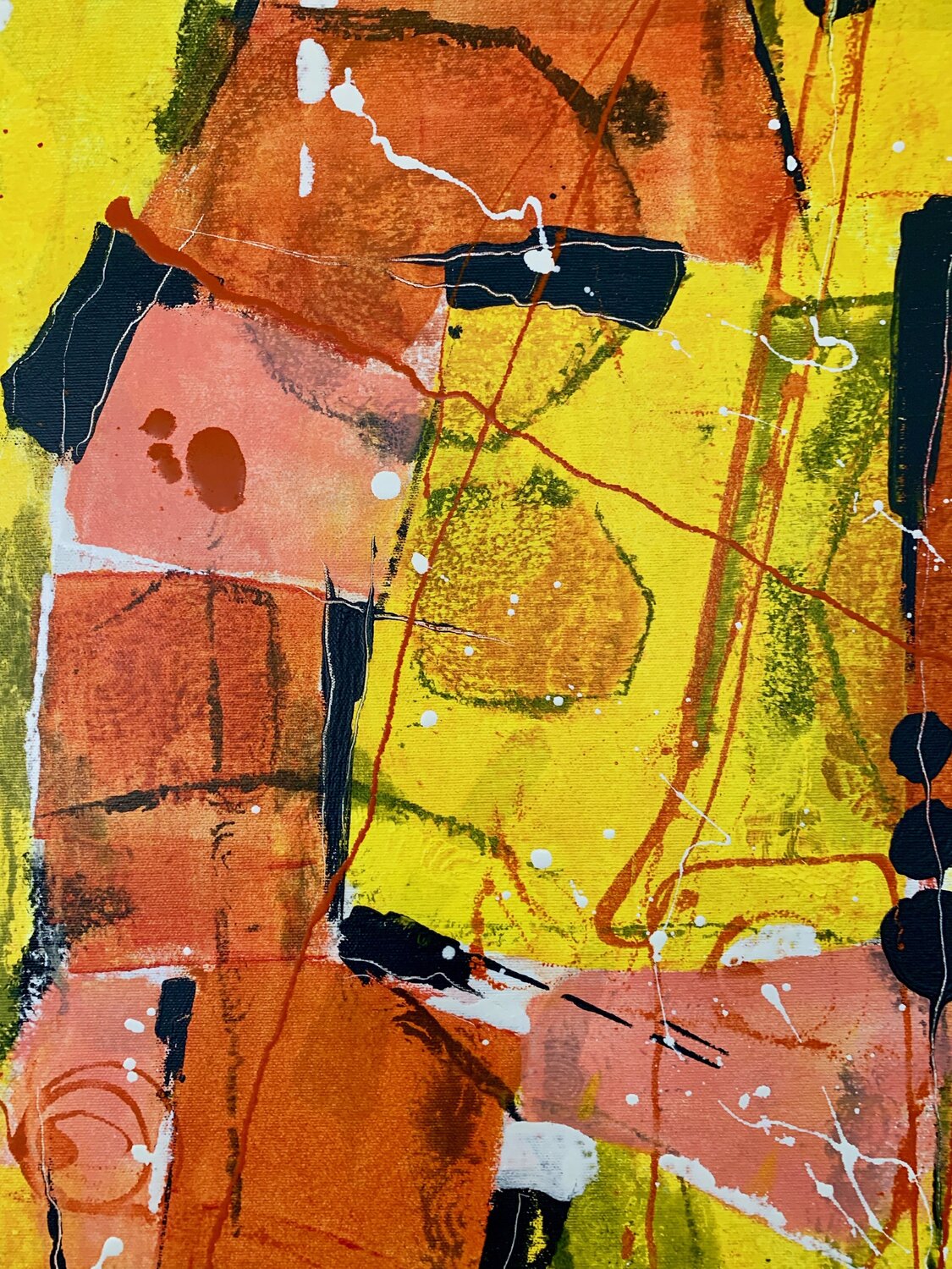 DAYS IN DELOS #3 von Michèle Prévost (2022): Malerei Acryl, Emaille auf ...