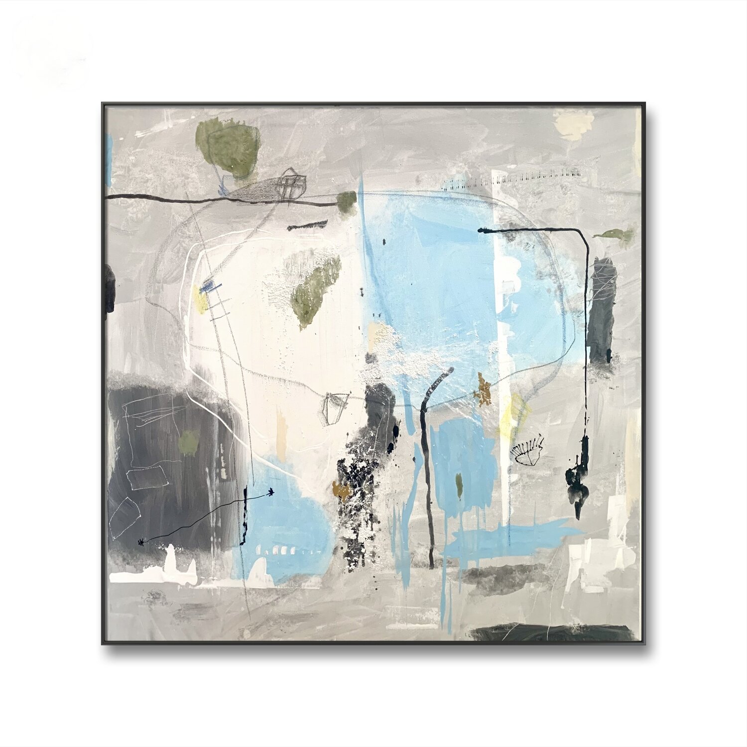 Illuminations #1 by Michèle Prévost (2024) : Painting Acrylic, Charcoal ...