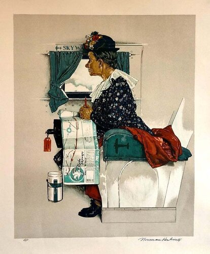 Shear Agony by Norman Rockwell (N.D) : Print Lithography - Singulart