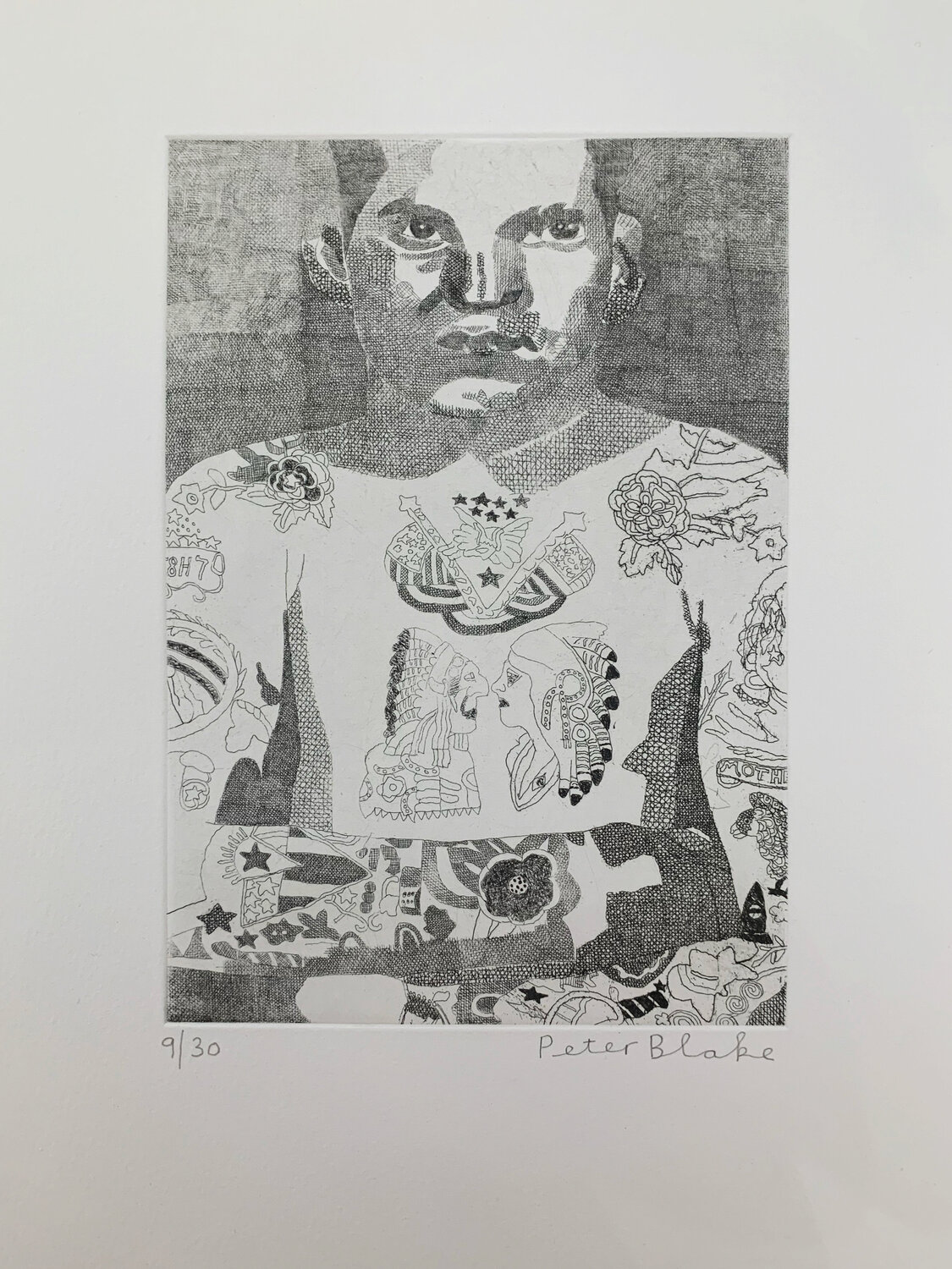 Elvis two rivers 2014 de Peter Blake (2014) : Édition Gravure - Singulart