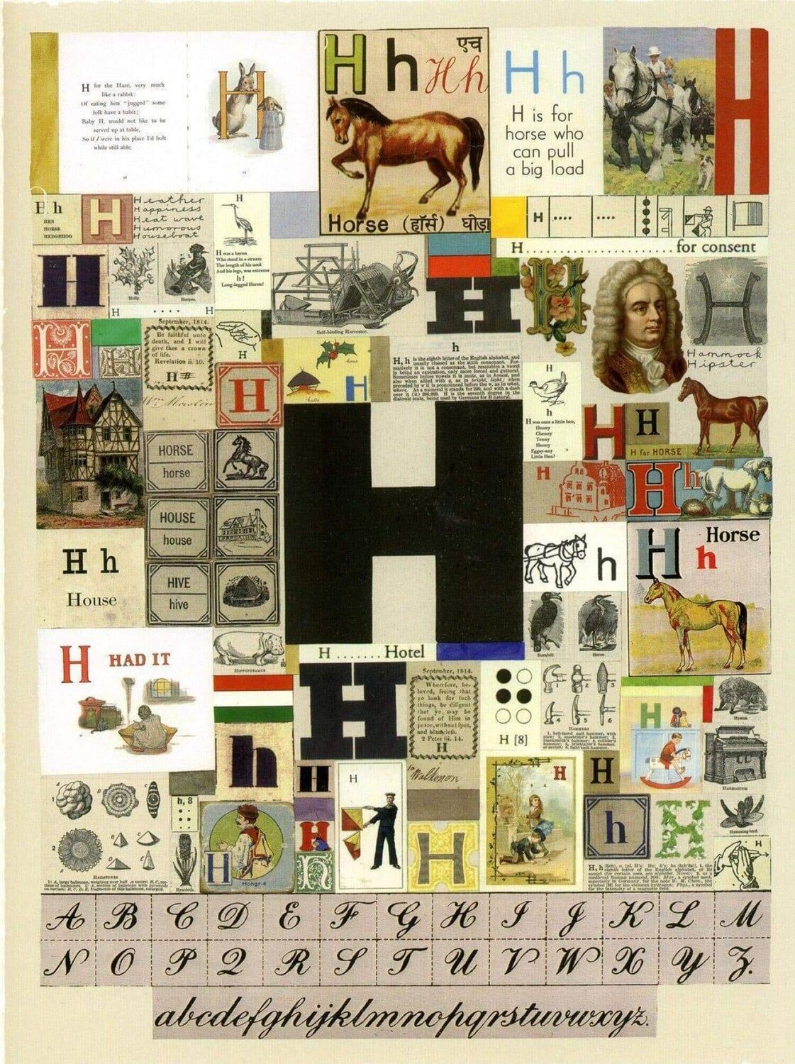 Alphabet : The letter H von Peter Blake (N.D): Druck Siebdruck - Singulart