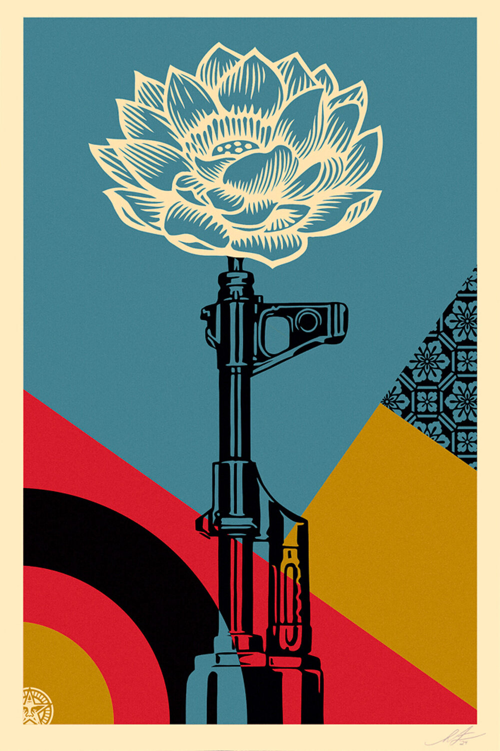 AR-15 Lily (Vietnam War, Protest, Flowers, Gun Barrels, Pacifist ...
