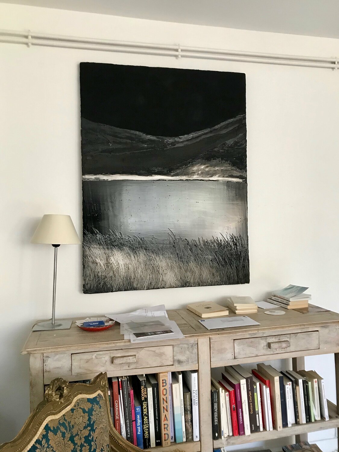 The black lake by David Géry (2021) : Painting Oil on Wood - SINGULART