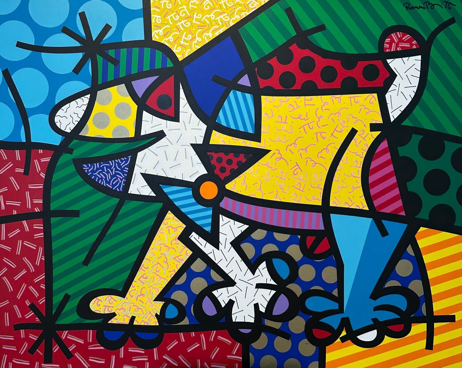 Dog by Romero Britto (1993) : Painting Acrylic - Singulart