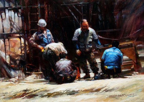 Where are we going by Hyoung Jun LEE (2013) : Painting Oil on Canvas ...