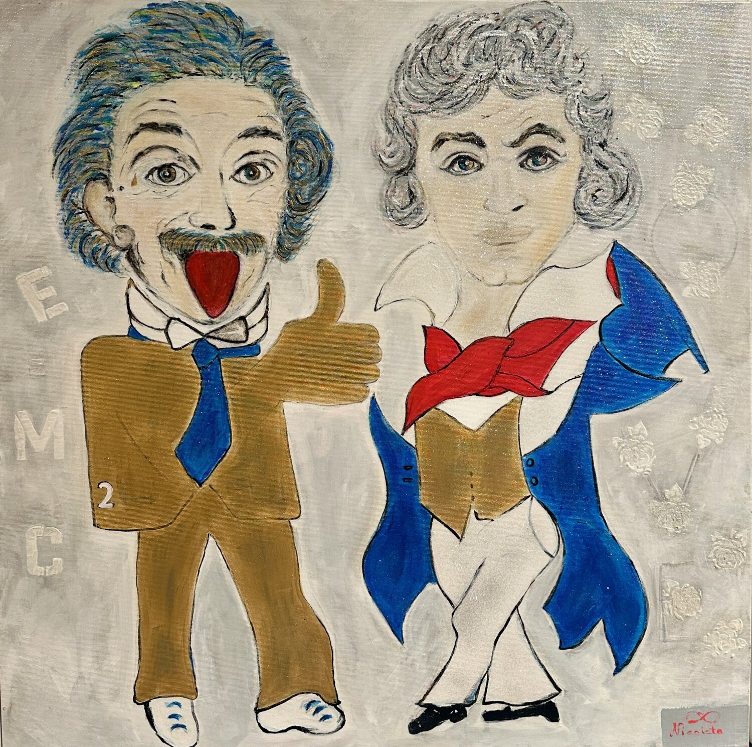 Das Genie-Duo de Nicoleta Albei-Wigger (2023) : Peinture Acrylique ...