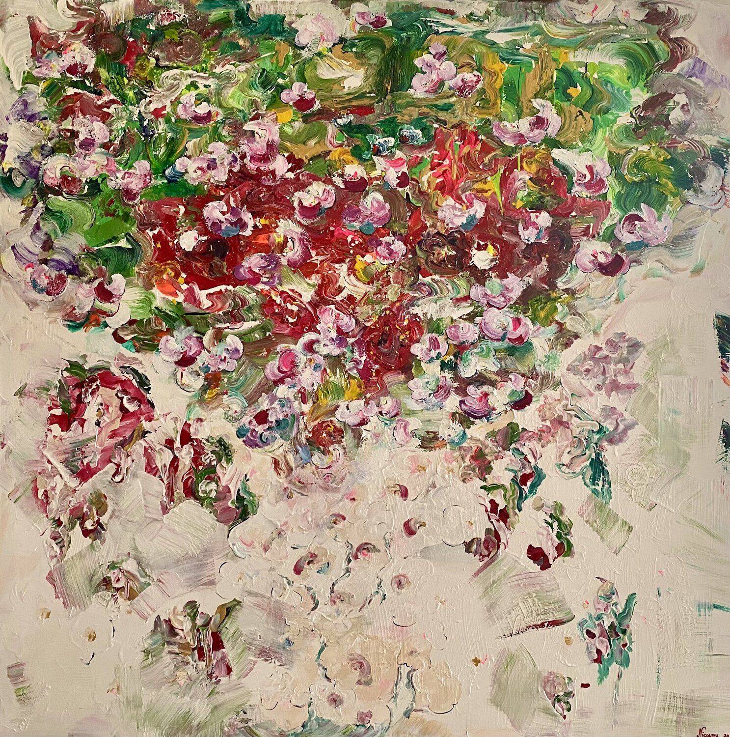 Blumenrausch by Nicoleta Albei-Wigger (2018) : Painting Acrylic ...