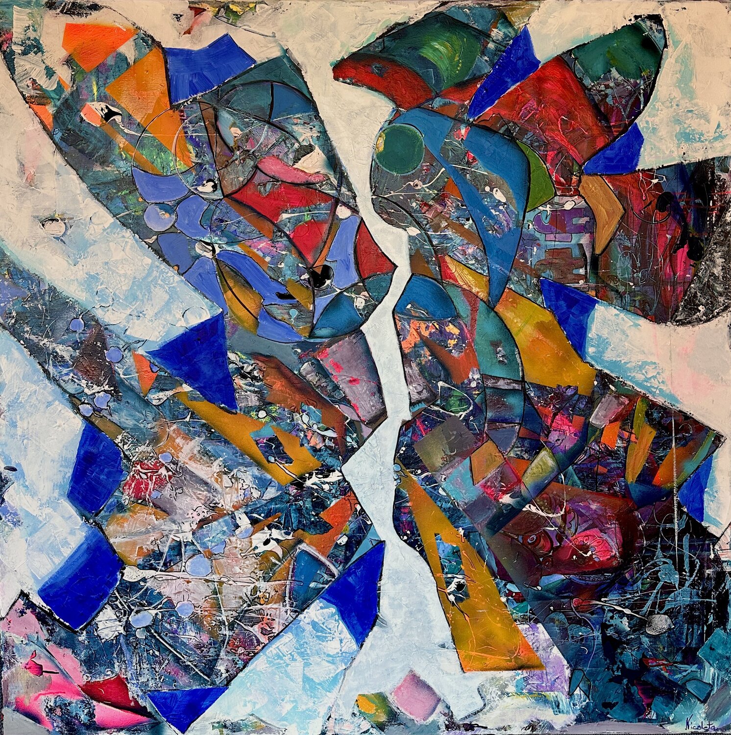 Zwei Welten, vereint durch Farbe und Licht de Nicoleta Albei-Wigger ...