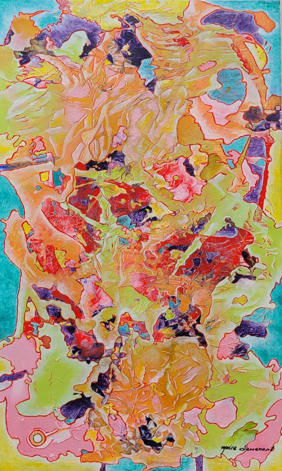 The Enchanted Blooms von Moise Semexant (2024): Malerei Acryl auf ...