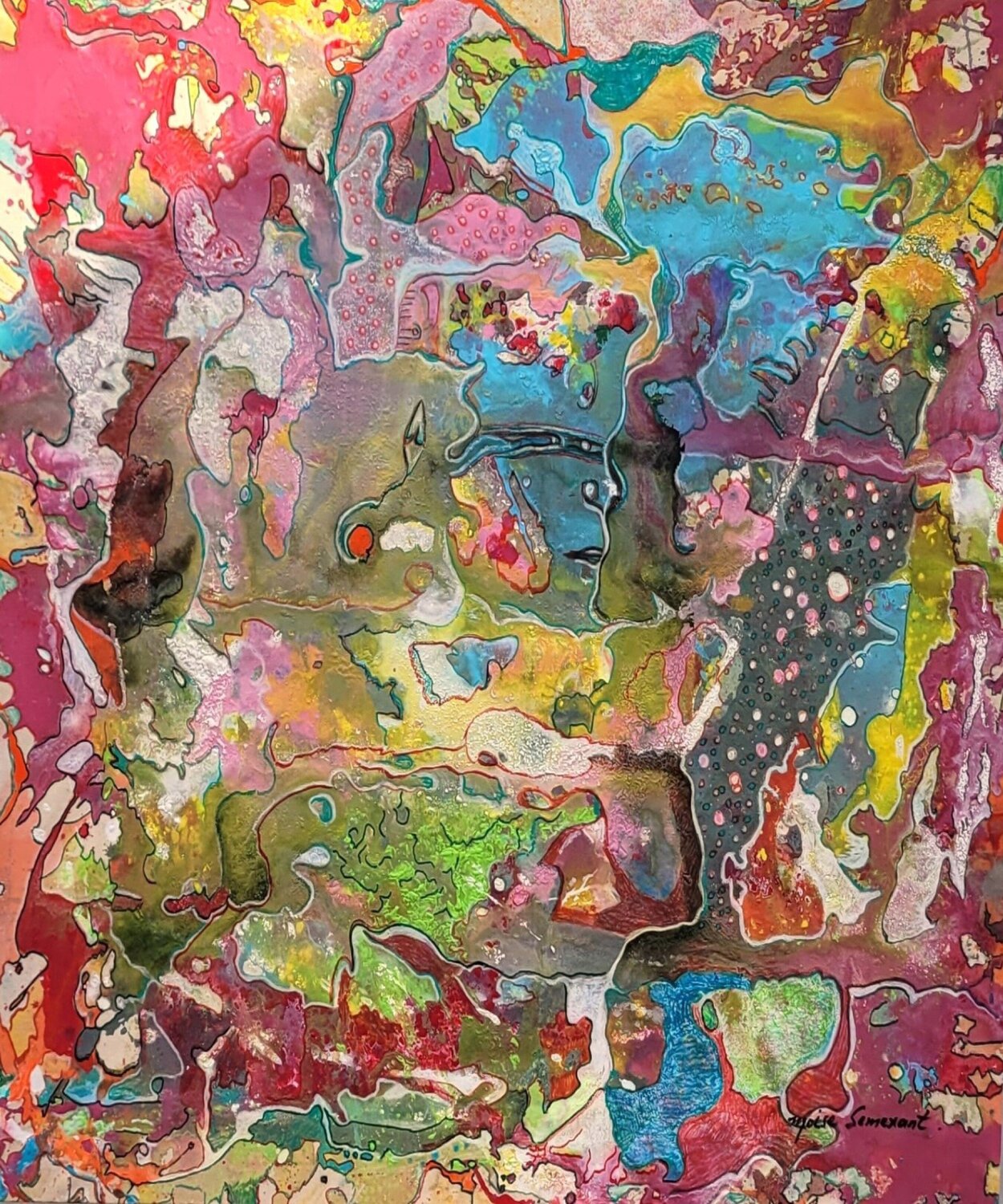 An Infinite Dimension by Moise Semexant (2023) : Painting Acrylic, Oil ...