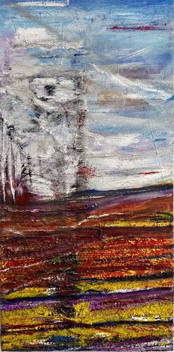 Terra e Fuoco by stefania turco (2025) : Painting Acrylic on Canvas ...
