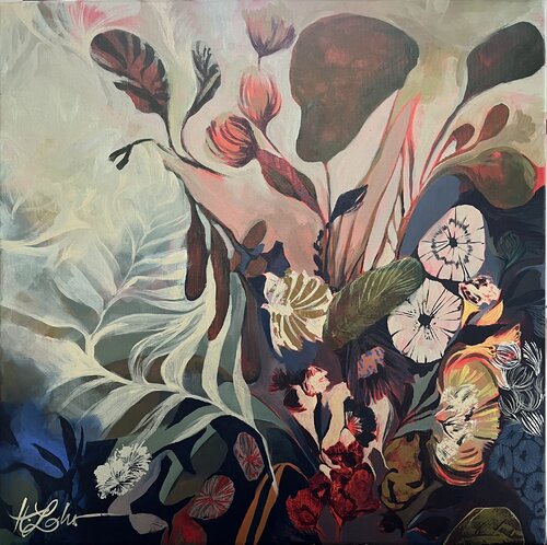 Disarranged bouquet by Hannah Lohmar (2023) : Painting Acrylic on ...