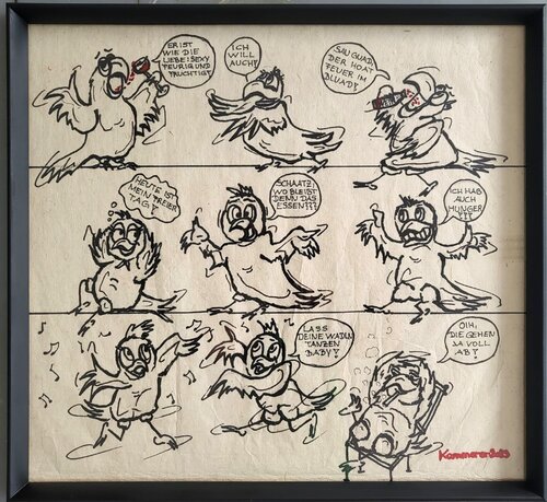 Cartoons "Alltag" by Maria Kammerer (2023) : Painting Acrylic, Pencil ...