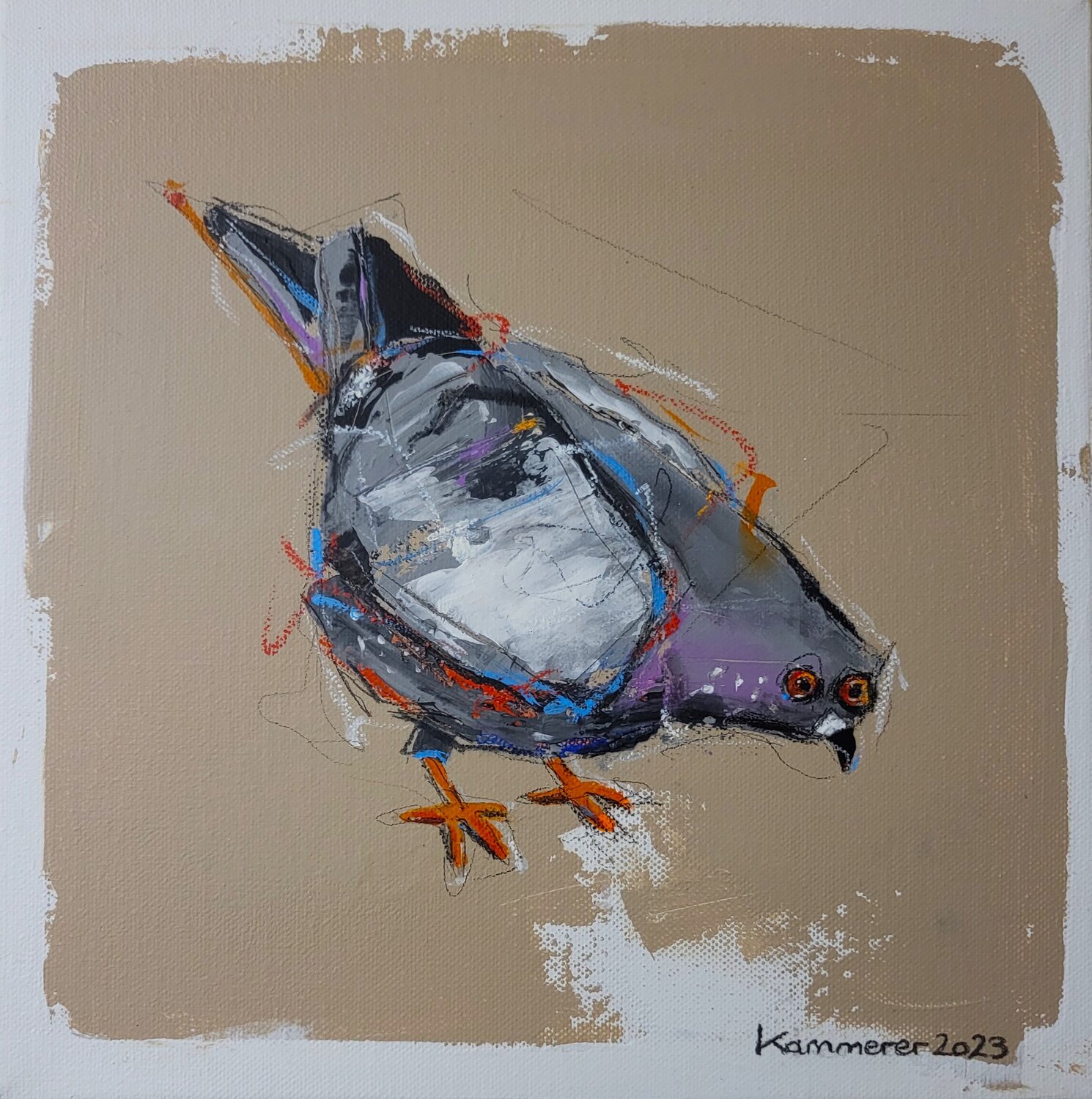 Der Frohsinn 14 by Maria Kammerer (2023) : Painting Acrylic, Charcoal ...