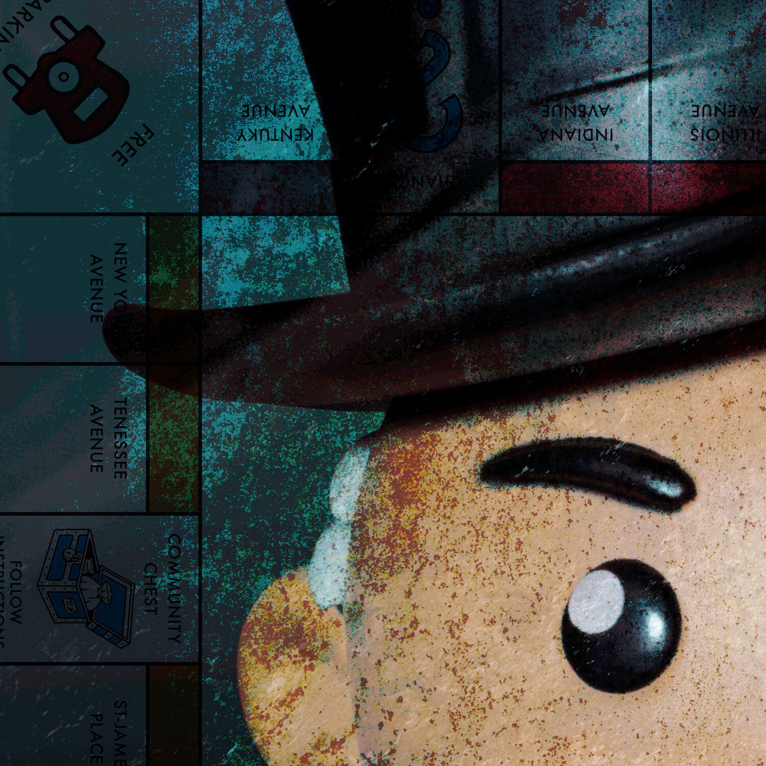 Mr Monopoly by André Faucher (2021) : Digital Digital on Paper - Singulart