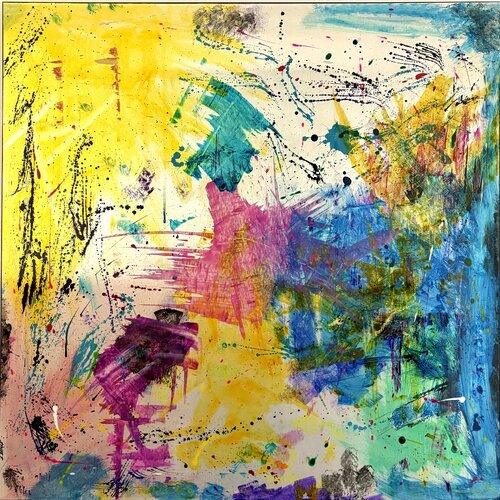 IRON COLORS de N NATHAN (2024) : Peinture Acrylique, Résine sur Métal ...