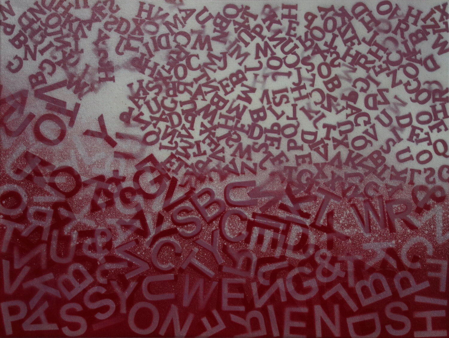 Lost Letters by Veronika Ban (2023) : Painting Acrylic, Lacquer on ...