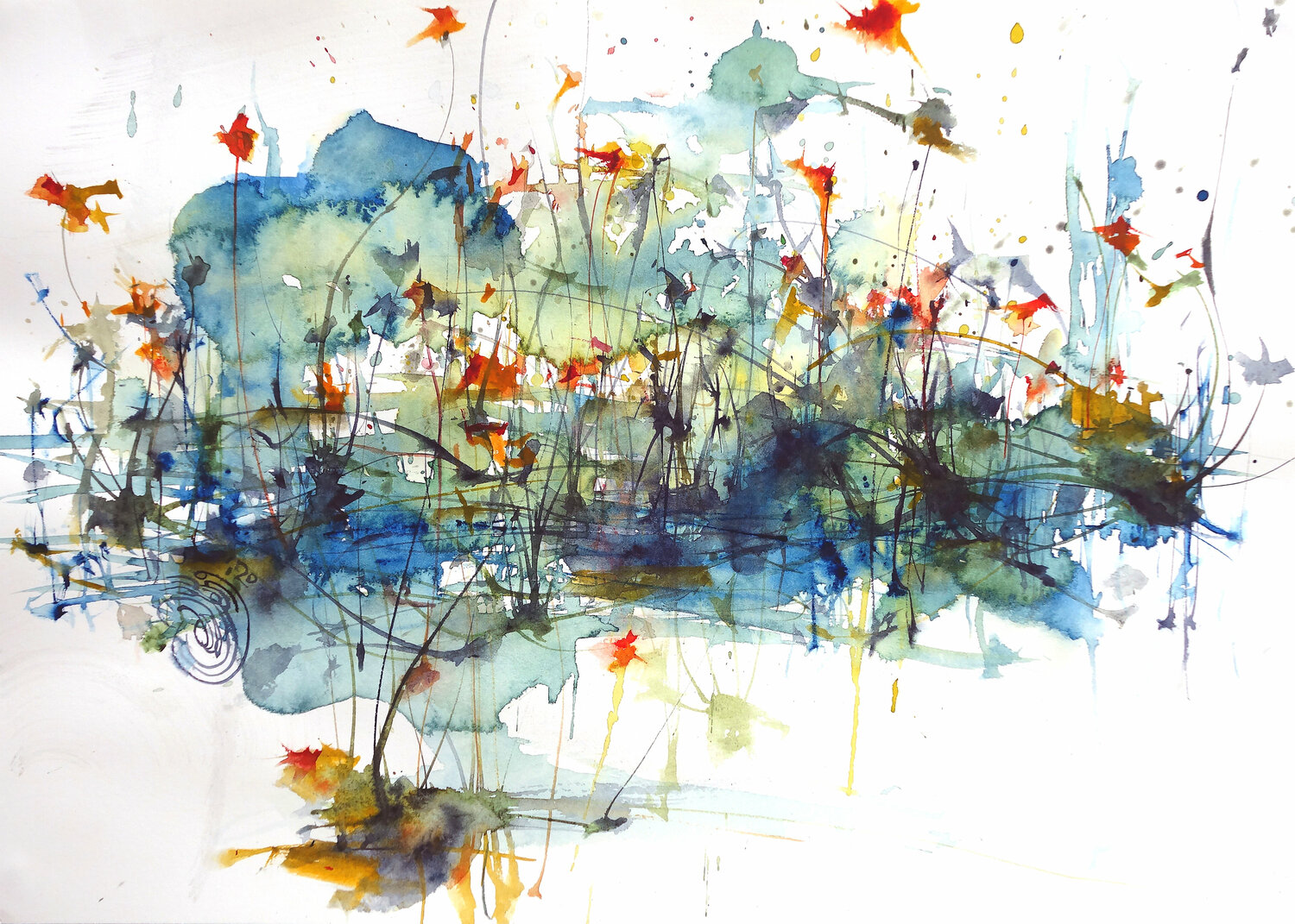 Solitude by Andy Yang (2020) : Work on Paper Watercolor on Paper ...