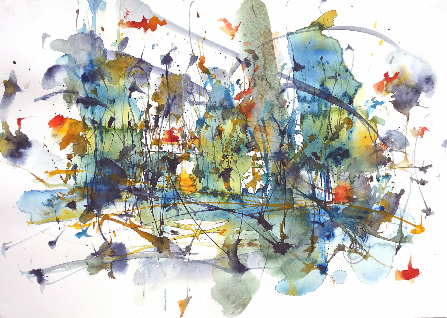 Stillness by Andy Yang (2020) : Work on Paper Watercolor on Paper ...