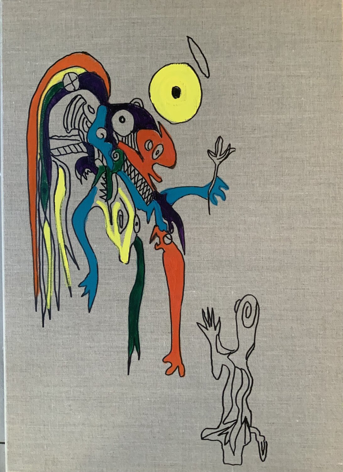 L‘Annonciation von Guillaume Maes (2022): Malerei Öl auf Leinen - Singulart