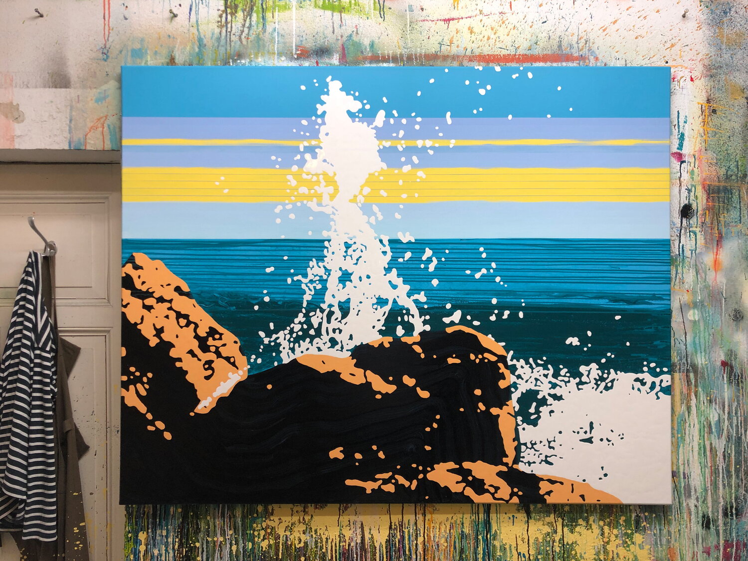 Lentas II von Markus Honerla (2020): Malerei Acryl, Lack auf Leinwand ...